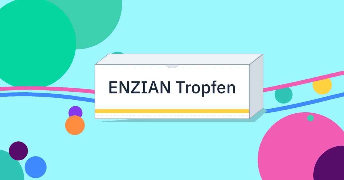 Symbolbild: Packung mit der Aufschrift ENZIAN Tropfen (PZN 10974660) – Verfügbarkeit und Bezug in Apotheken in Frankfurt am Main