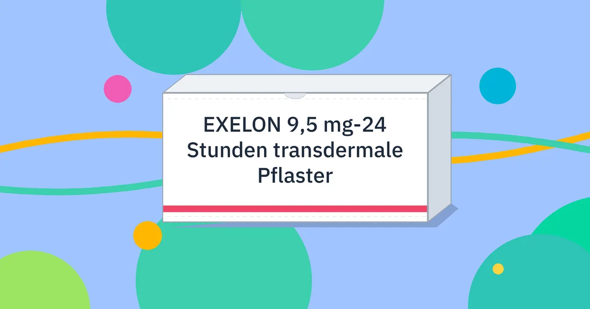 Symbolbild: Packung mit der Aufschrift EXELON 9,5 mg-24 Stunden transdermale Pflaster (PZN 10792462) – Verfügbarkeit und Bezug in Apotheken in Frankfurt am Main