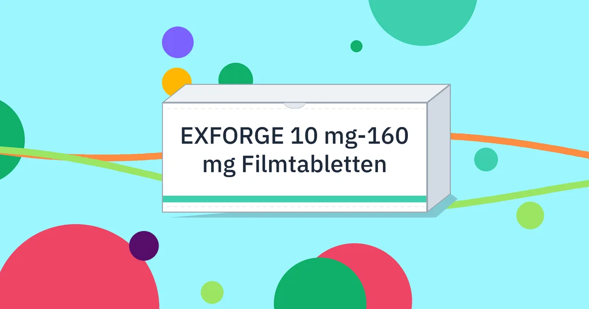 Symbolbild: Packung mit der Aufschrift EXFORGE 10 mg-160 mg Filmtabletten (PZN 09543512) – Verfügbarkeit und Bezug in Apotheken in Frankfurt am Main