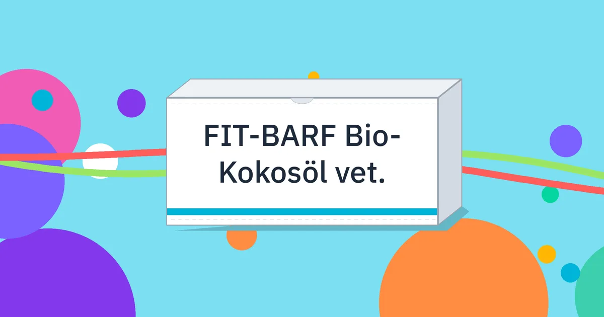 Symbolbild: Packung mit der Aufschrift FIT-BARF Bio-Kokosöl vet. (PZN 10794219) – Verfügbarkeit und Bezug in Apotheken in Frankfurt am Main