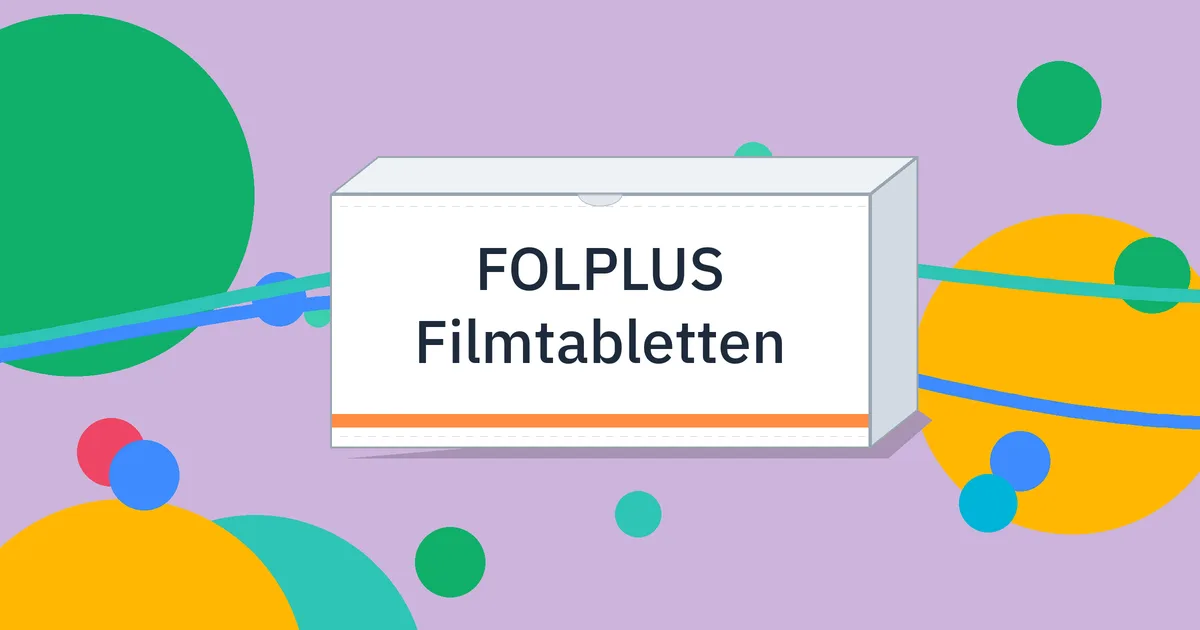 Symbolbild: Packung mit der Aufschrift FOLPLUS Filmtabletten (PZN 12388067) – Verfügbarkeit und Bezug in Apotheken in Frankfurt am Main
