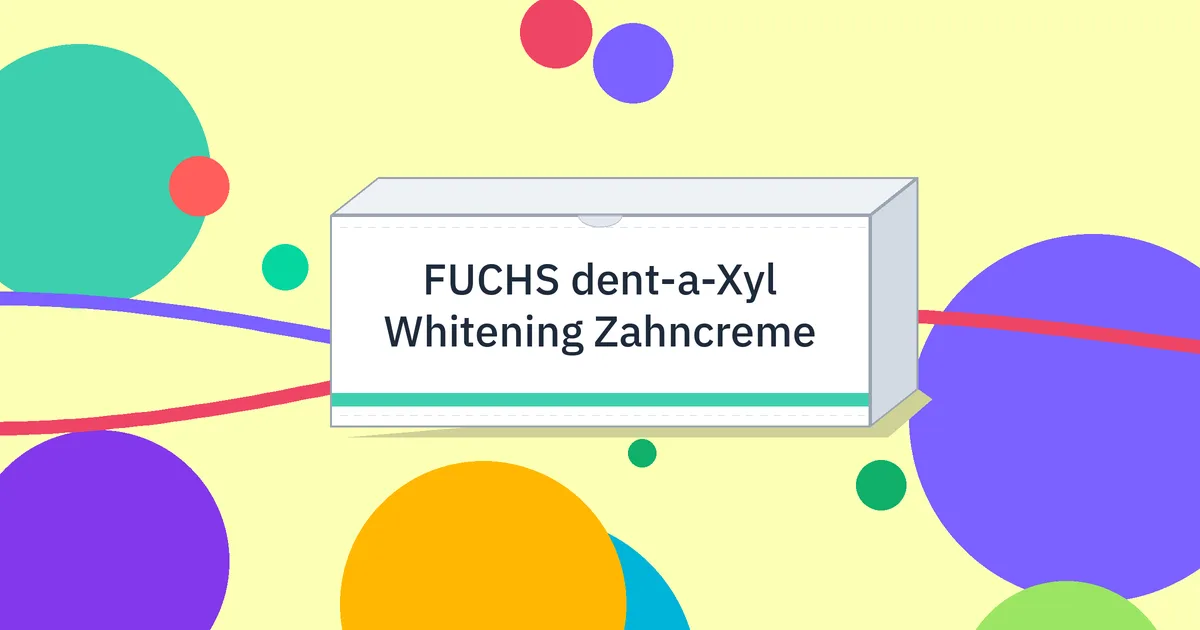 Symbolbild: Packung mit der Aufschrift FUCHS dent-a-Xyl Whitening Zahncreme (PZN 10832894) – Verfügbarkeit und Bezug in Apotheken in Frankfurt am Main