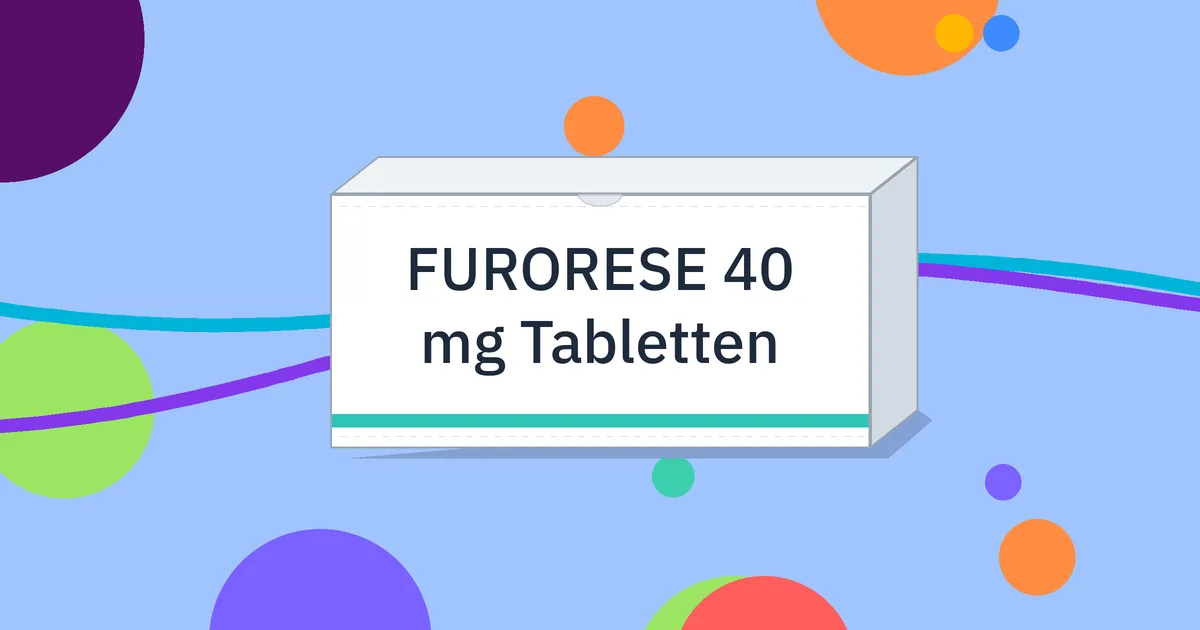 Symbolbild: Packung mit der Aufschrift FURORESE 40 mg Tabletten (PZN 03126629) – Verfügbarkeit und Bezug in Apotheken in Frankfurt am Main