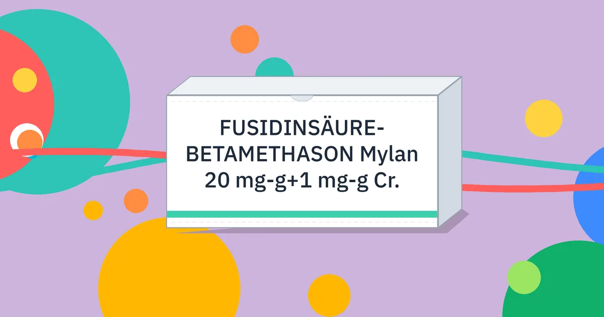 Symbolbild: Packung mit der Aufschrift FUSIDINSÄURE-BETAMETHASON Mylan 20 mg-g+1 mg-g Cr. (PZN 11881191) – Verfügbarkeit und Bezug in Apotheken in Frankfurt am Main