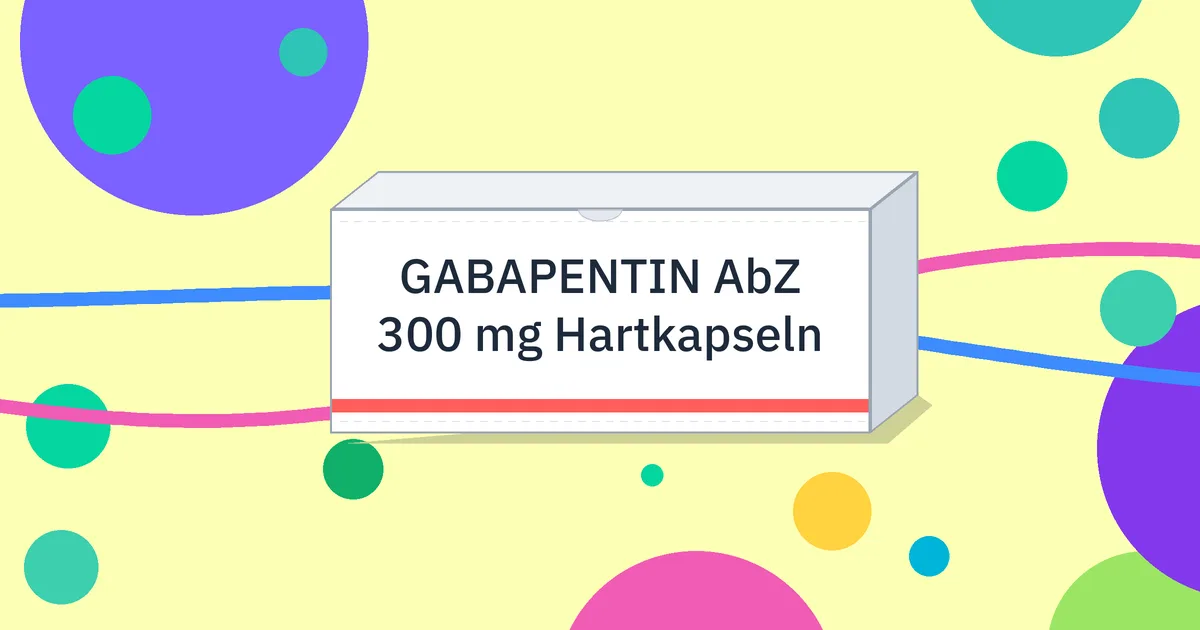 Symbolbild: Packung mit der Aufschrift GABAPENTIN AbZ 300 mg Hartkapseln (PZN 03853967) – Verfügbarkeit und Bezug in Apotheken in Frankfurt am Main