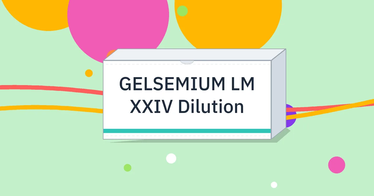 Symbolbild: Packung mit der Aufschrift GELSEMIUM LM XXIV Dilution (PZN 02674607) – Verfügbarkeit und Bezug in Apotheken in Frankfurt am Main