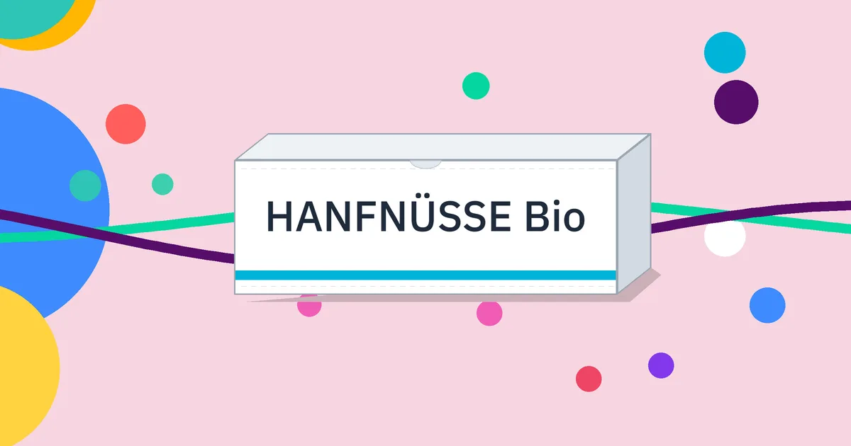 Symbolbild: Packung mit der Aufschrift HANFNÜSSE Bio (PZN 12373775) – Verfügbarkeit und Bezug in Apotheken in Frankfurt am Main