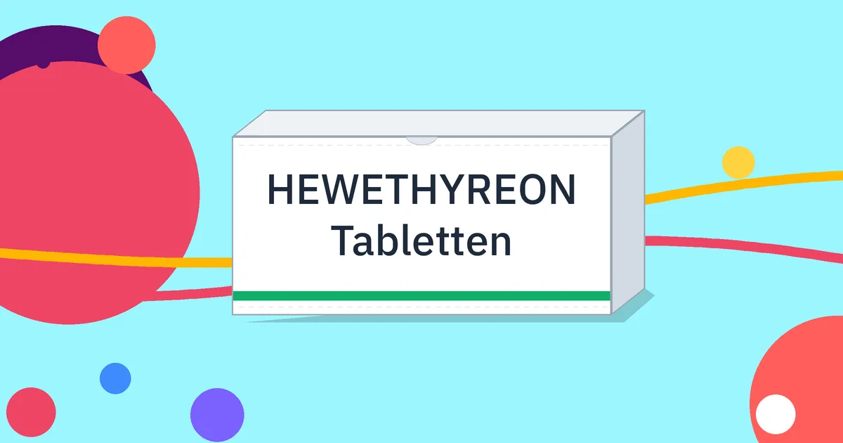 Symbolbild: Packung mit der Aufschrift HEWETHYREON Tabletten (PZN 13914865) – Verfügbarkeit und Bezug in Apotheken in Frankfurt am Main