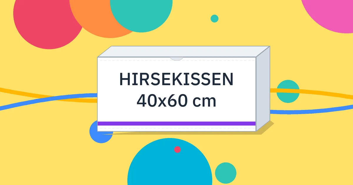 Symbolbild: Packung mit der Aufschrift HIRSEKISSEN 40x60 cm (PZN 08610979) – Verfügbarkeit und Bezug in Apotheken in Frankfurt am Main