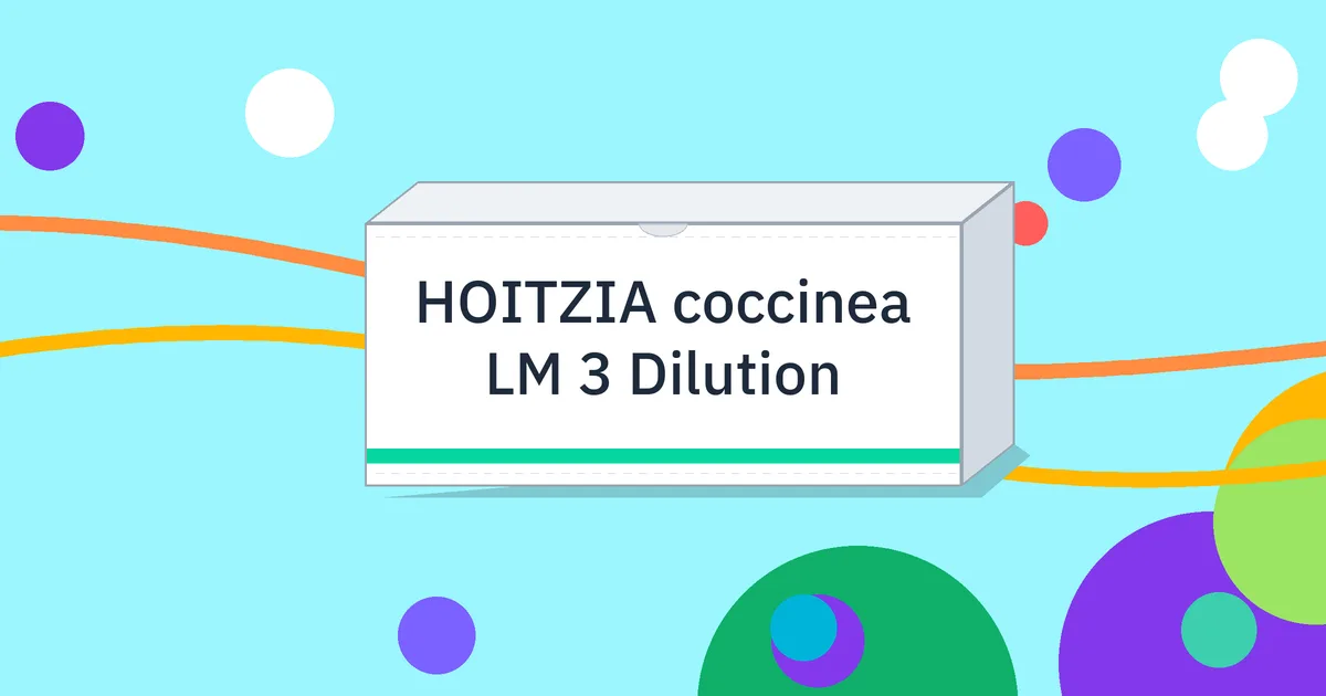 Symbolbild: Packung mit der Aufschrift HOITZIA coccinea LM 3 Dilution (PZN 13554295) – Verfügbarkeit und Bezug in Apotheken in Frankfurt am Main