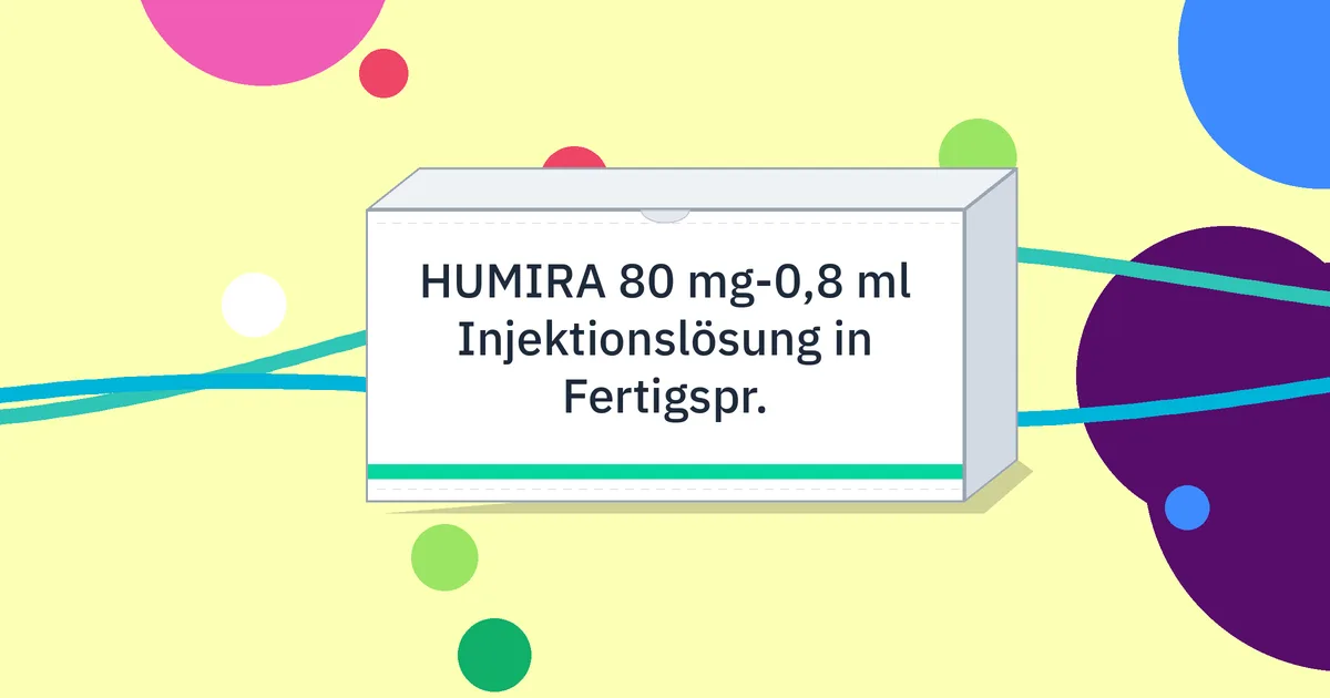 Symbolbild: Packung mit der Aufschrift HUMIRA 80 mg-0,8 ml Injektionslösung in Fertigspr. (PZN 14172207) – Verfügbarkeit und Bezug in Apotheken in Frankfurt am Main