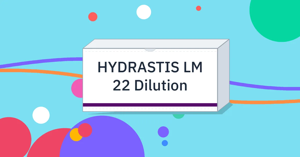 Symbolbild: Packung mit der Aufschrift HYDRASTIS LM 22 Dilution (PZN 12890269) – Verfügbarkeit und Bezug in Apotheken in Frankfurt am Main