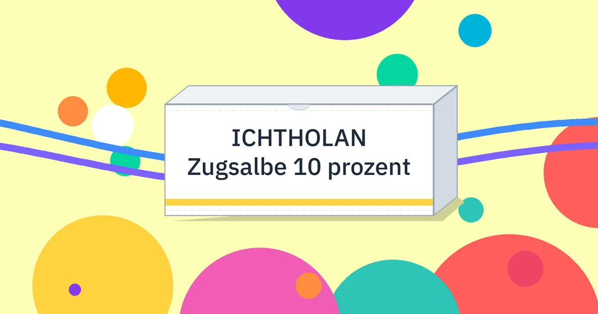 Symbolbild: Packung mit der Aufschrift ICHTHOLAN Zugsalbe 10 prozent (PZN 19093889) – Verfügbarkeit und Bezug in Apotheken in Frankfurt am Main