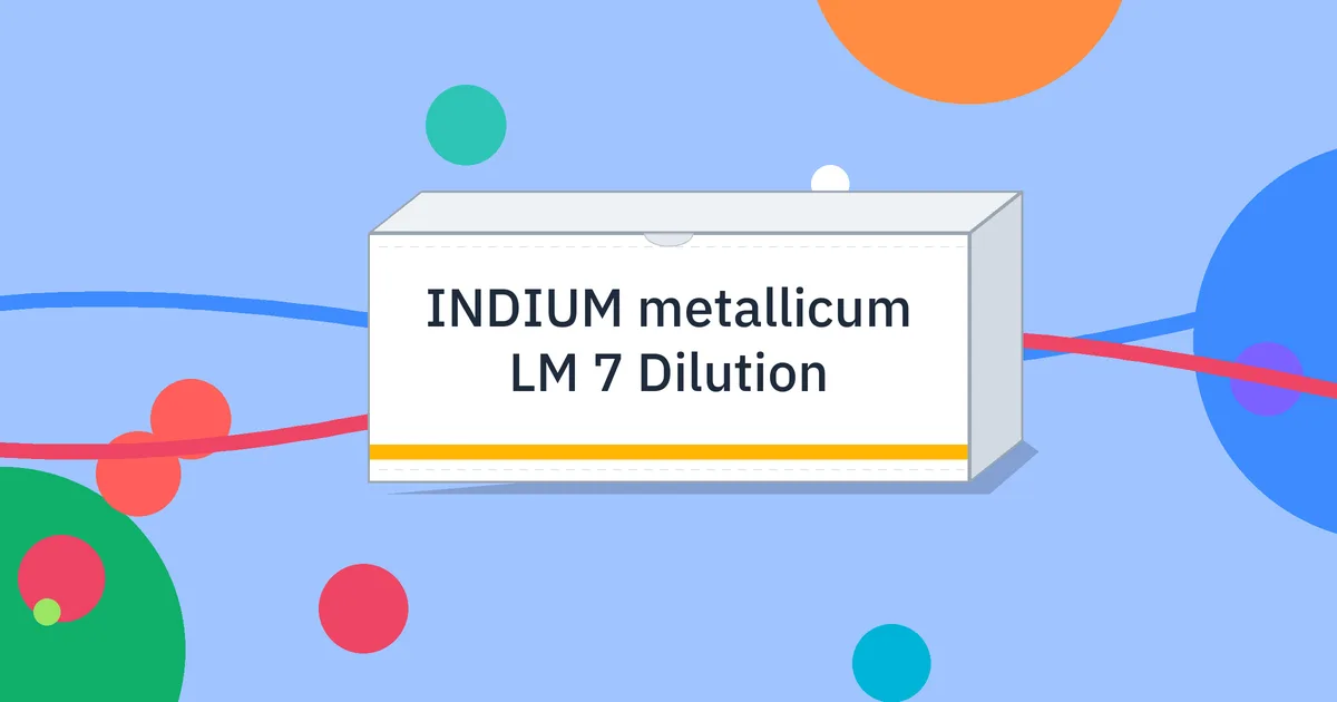 Symbolbild: Packung mit der Aufschrift INDIUM metallicum LM 7 Dilution (PZN 12912485) – Verfügbarkeit und Bezug in Apotheken in Frankfurt am Main
