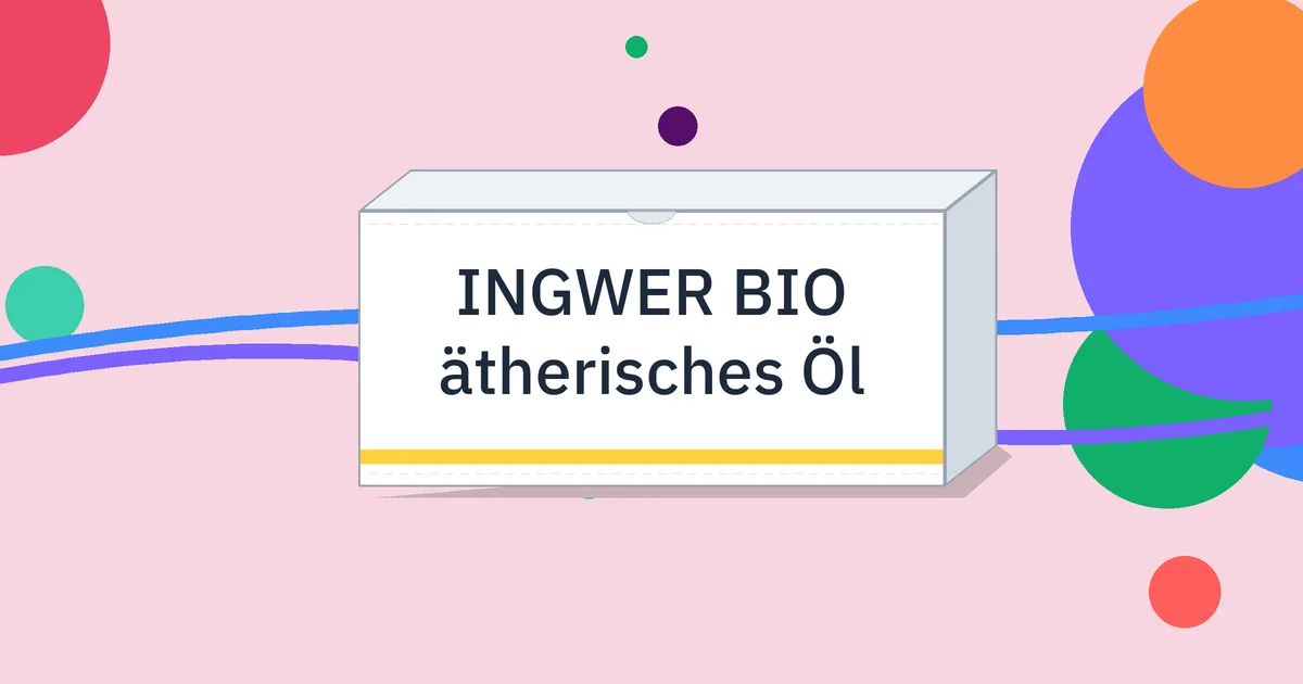 Symbolbild: Packung mit der Aufschrift INGWER BIO ätherisches Öl (PZN 14385392) – Verfügbarkeit und Bezug in Apotheken in Frankfurt am Main