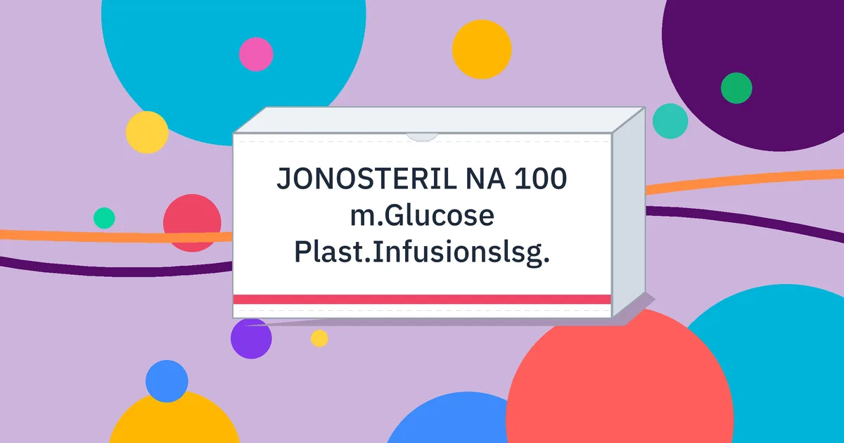 Symbolbild: Packung mit der Aufschrift JONOSTERIL NA 100 m.Glucose Plast.Infusionslsg. (PZN 03194482) – Verfügbarkeit und Bezug in Apotheken in Frankfurt am Main