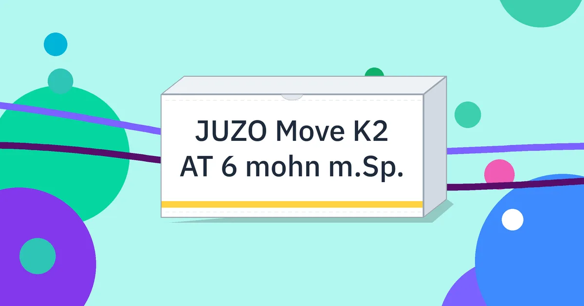Symbolbild: Packung mit der Aufschrift JUZO Move K2 AT 6 mohn m.Sp. (PZN 20667947) – Verfügbarkeit und Bezug in Apotheken in Frankfurt am Main