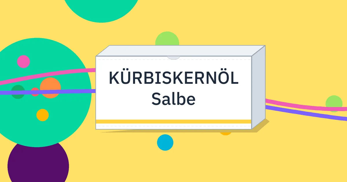 Symbolbild: Packung mit der Aufschrift KÜRBISKERNÖL Salbe (PZN 19338670) – Verfügbarkeit und Bezug in Apotheken in Frankfurt am Main