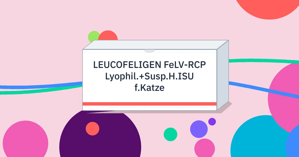 Symbolbild: Packung mit der Aufschrift LEUCOFELIGEN FeLV-RCP Lyophil.+Susp.H.ISU f.Katze (PZN 07791944) – Verfügbarkeit und Bezug in Apotheken in Frankfurt am Main