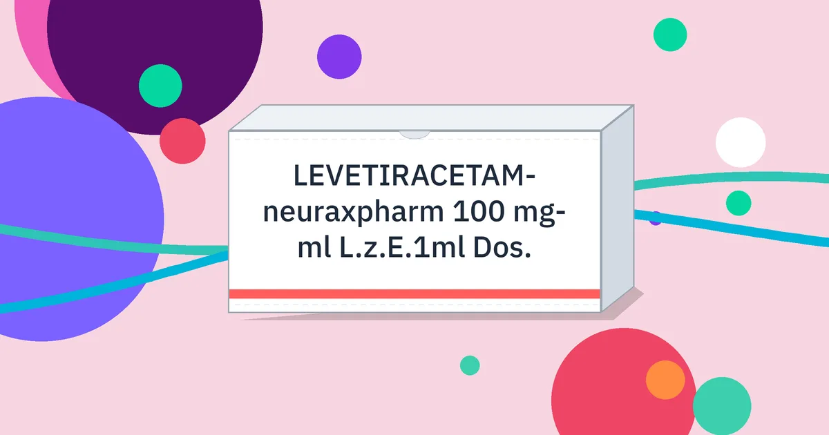 Symbolbild: Packung mit der Aufschrift LEVETIRACETAM-neuraxpharm 100 mg-ml L.z.E.1ml Dos. (PZN 09064941) – Verfügbarkeit und Bezug in Apotheken in Frankfurt am Main