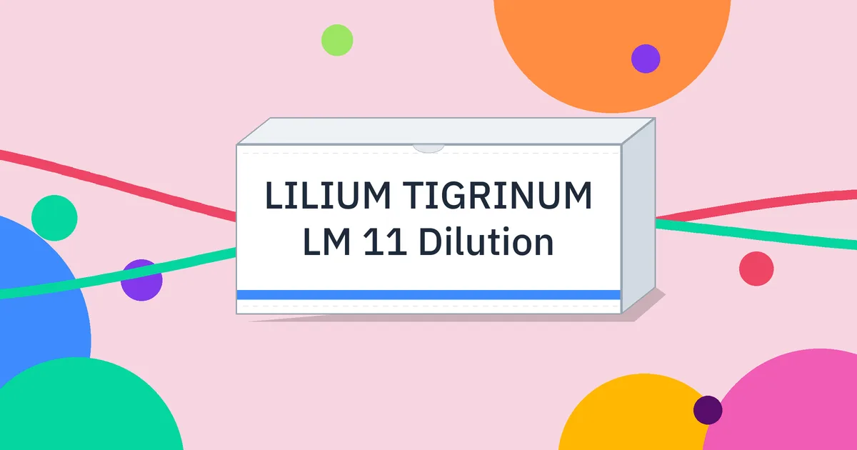 Symbolbild: Packung mit der Aufschrift LILIUM TIGRINUM LM 11 Dilution (PZN 12931117) – Verfügbarkeit und Bezug in Apotheken in Frankfurt am Main