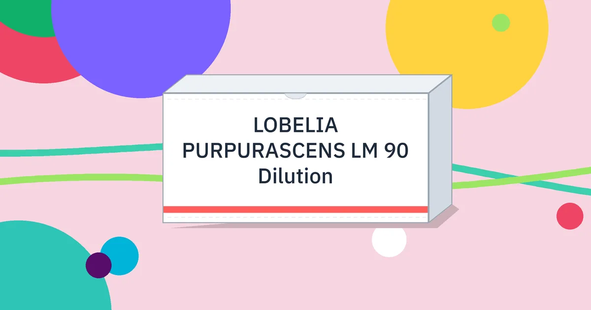 Symbolbild: Packung mit der Aufschrift LOBELIA PURPURASCENS LM 90 Dilution (PZN 13534588) – Verfügbarkeit und Bezug in Apotheken in Frankfurt am Main