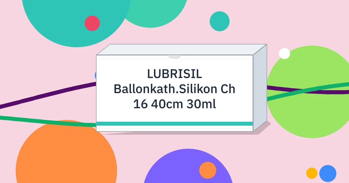 Symbolbild: Packung mit der Aufschrift LUBRISIL Ballonkath.Silikon Ch 16 40cm 30ml (PZN 06901514) – Verfügbarkeit und Bezug in Apotheken in Frankfurt am Main