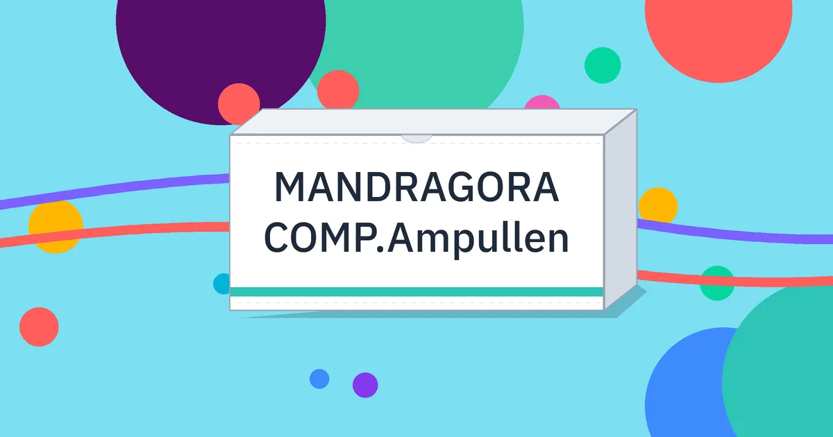 Symbolbild: Packung mit der Aufschrift MANDRAGORA COMP.Ampullen (PZN 01624091) – Verfügbarkeit und Bezug in Apotheken in Frankfurt am Main