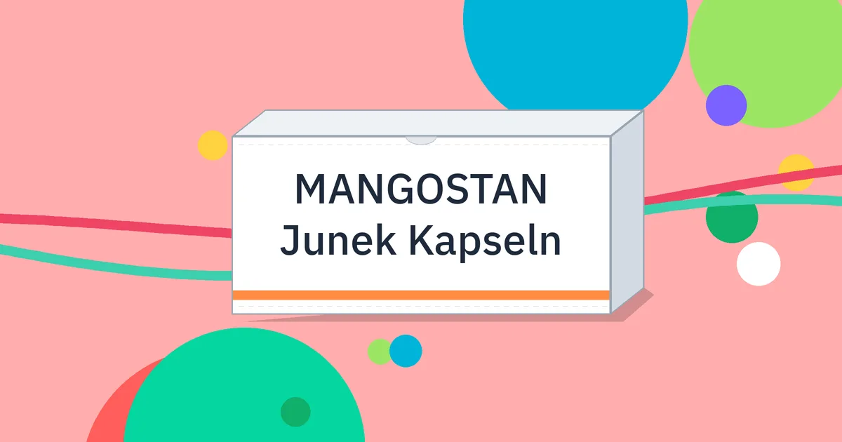 Symbolbild: Packung mit der Aufschrift MANGOSTAN Junek Kapseln (PZN 10230592) – Verfügbarkeit und Bezug in Apotheken in Frankfurt am Main