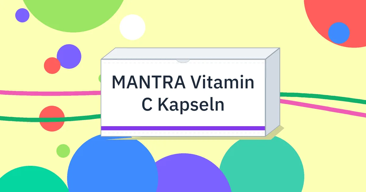 Symbolbild: Packung mit der Aufschrift MANTRA Vitamin C Kapseln (PZN 19210817) – Verfügbarkeit und Bezug in Apotheken in Frankfurt am Main