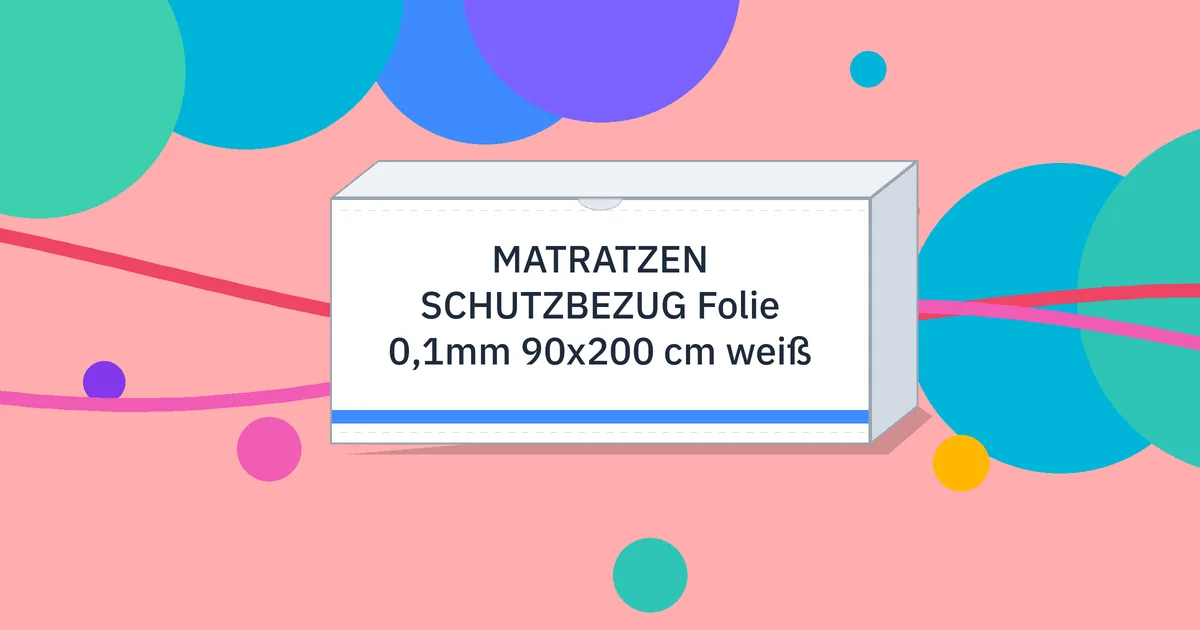 Symbolbild: Packung mit der Aufschrift MATRATZEN SCHUTZBEZUG Folie 0,1mm 90x200 cm weiß (PZN 03818238) – Verfügbarkeit und Bezug in Apotheken in Frankfurt am Main