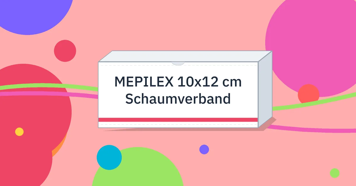 Symbolbild: Packung mit der Aufschrift MEPILEX 10x12 cm Schaumverband (PZN 18444588) – Verfügbarkeit und Bezug in Apotheken in Frankfurt am Main