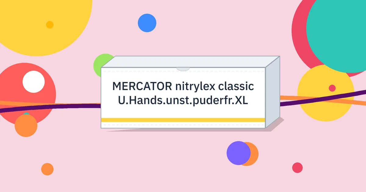 Symbolbild: Packung mit der Aufschrift MERCATOR nitrylex classic U.Hands.unst.puderfr.XL (PZN 19208341) – Verfügbarkeit und Bezug in Apotheken in Frankfurt am Main