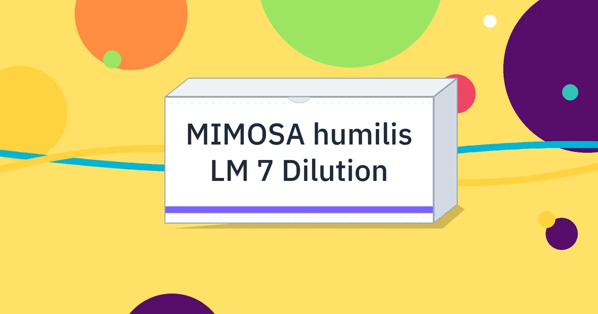 Symbolbild: Packung mit der Aufschrift MIMOSA humilis LM 7 Dilution (PZN 13608358) – Verfügbarkeit und Bezug in Apotheken in Frankfurt am Main