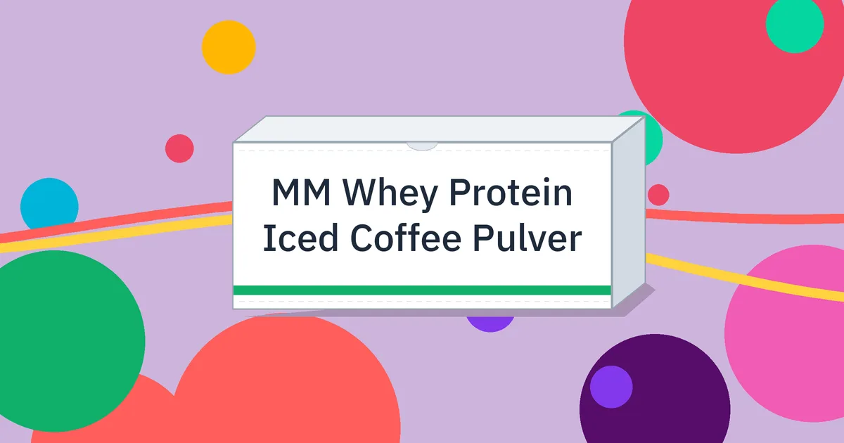 Symbolbild: Packung mit der Aufschrift MM Whey Protein Iced Coffee Pulver (PZN 16761178) – Verfügbarkeit und Bezug in Apotheken in Frankfurt am Main