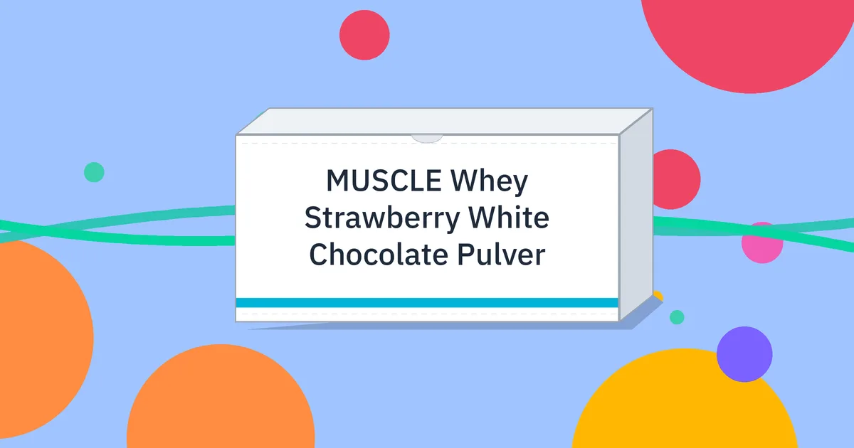Symbolbild: Packung mit der Aufschrift MUSCLE Whey Strawberry White Chocolate Pulver (PZN 10412293) – Verfügbarkeit und Bezug in Apotheken in Frankfurt am Main