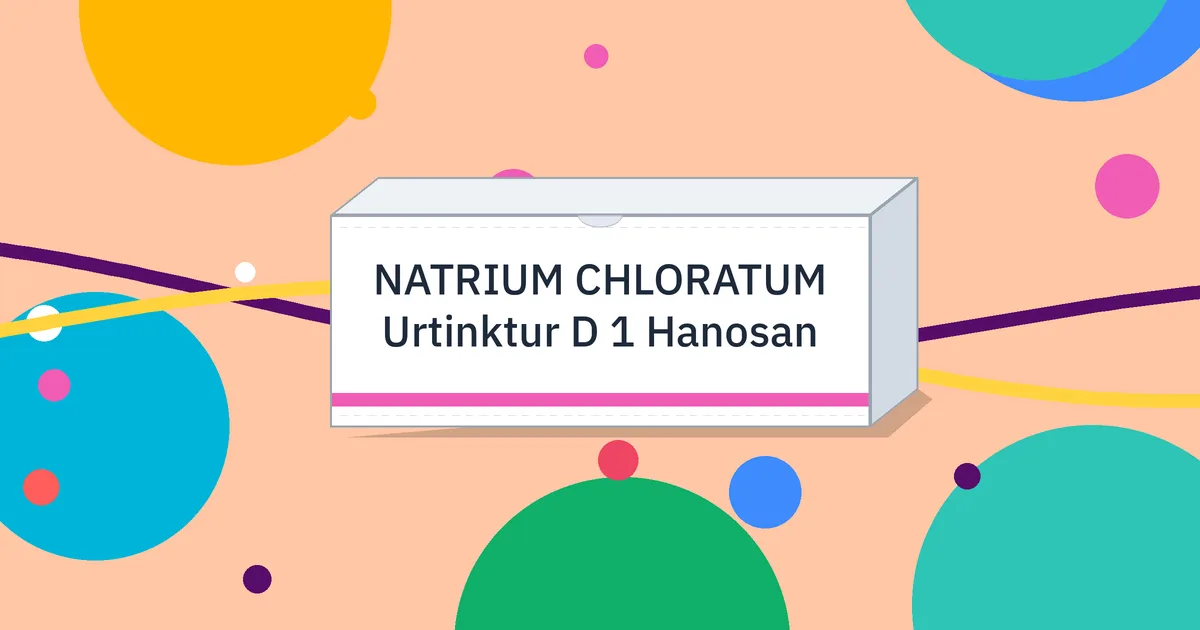 Symbolbild: Packung mit der Aufschrift NATRIUM CHLORATUM Urtinktur D 1 Hanosan (PZN 07431803) – Verfügbarkeit und Bezug in Apotheken in Frankfurt am Main