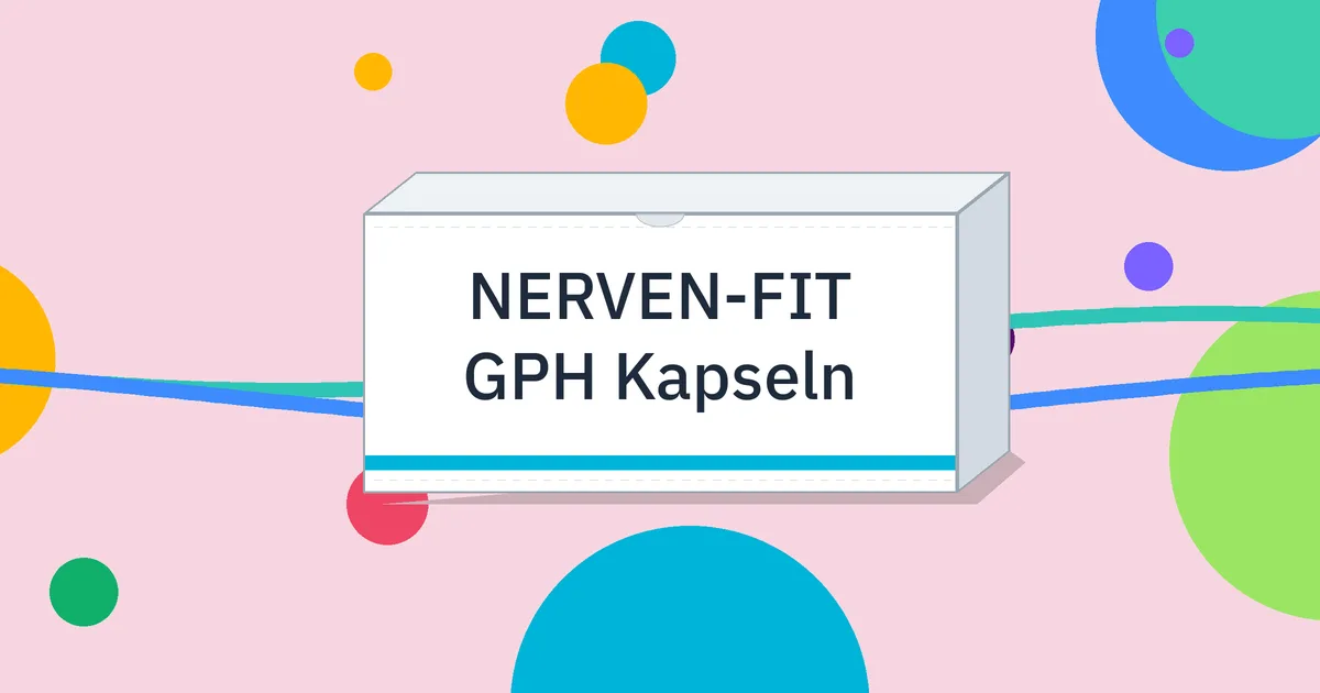 Symbolbild: Packung mit der Aufschrift NERVEN-FIT GPH Kapseln (PZN 10829403) – Verfügbarkeit und Bezug in Apotheken in Frankfurt am Main