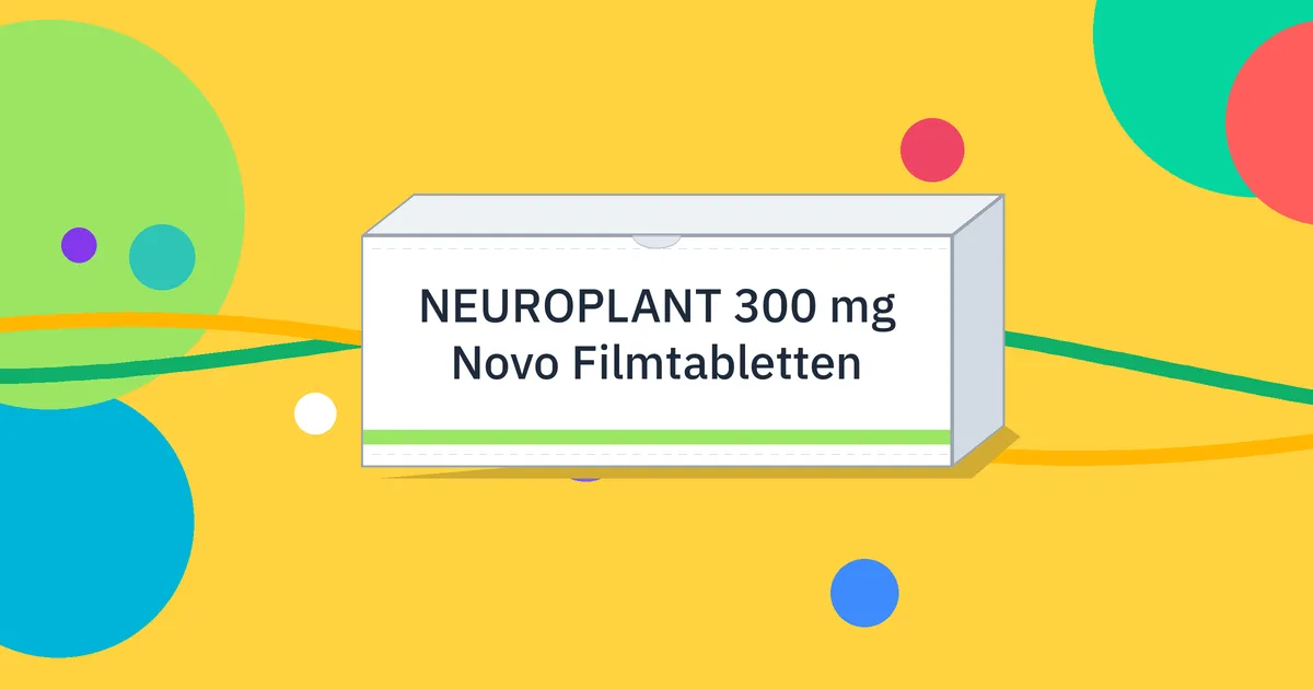 Symbolbild: Packung mit der Aufschrift NEUROPLANT 300 mg Novo Filmtabletten (PZN 06581392) – Verfügbarkeit und Bezug in Apotheken in Frankfurt am Main