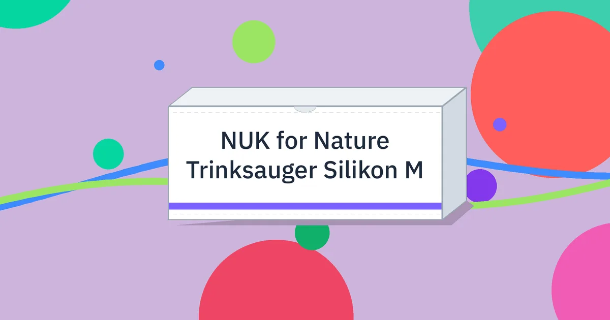 Symbolbild: Packung mit der Aufschrift NUK for Nature Trinksauger Silikon M (PZN 18095188) – Verfügbarkeit und Bezug in Apotheken in Frankfurt am Main