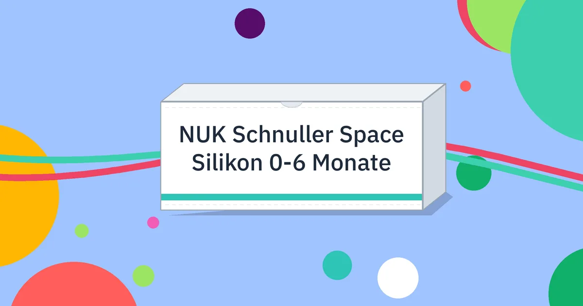 Symbolbild: Packung mit der Aufschrift NUK Schnuller Space Silikon 0-6 Monate (PZN 14328201) – Verfügbarkeit und Bezug in Apotheken in Frankfurt am Main