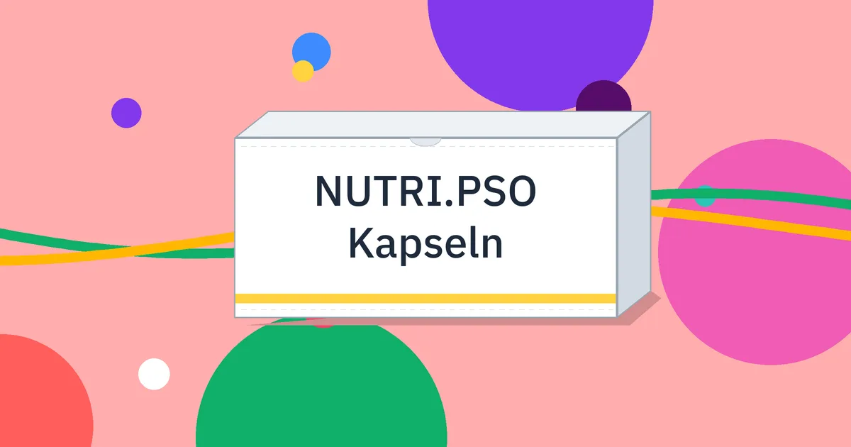 Symbolbild: Packung mit der Aufschrift NUTRI.PSO Kapseln (PZN 15416373) – Verfügbarkeit und Bezug in Apotheken in Frankfurt am Main