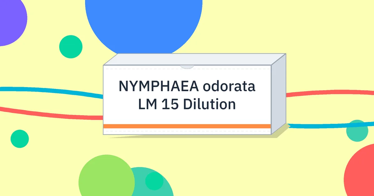 Symbolbild: Packung mit der Aufschrift NYMPHAEA odorata LM 15 Dilution (PZN 13621471) – Verfügbarkeit und Bezug in Apotheken in Frankfurt am Main