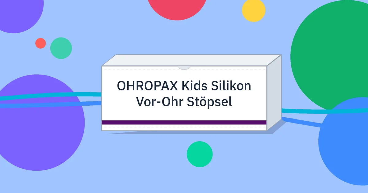 Symbolbild: Packung mit der Aufschrift OHROPAX Kids Silikon Vor-Ohr Stöpsel (PZN 19412716) – Verfügbarkeit und Bezug in Apotheken in Frankfurt am Main