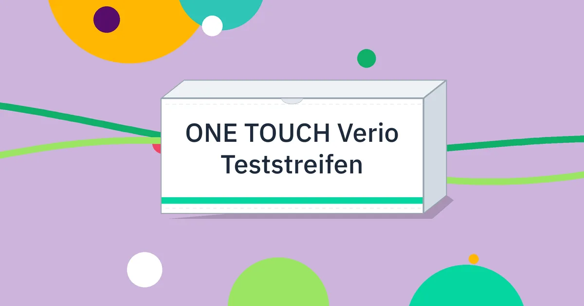 Symbolbild: Packung mit der Aufschrift ONE TOUCH Verio Teststreifen (PZN 13915149) – Verfügbarkeit und Bezug in Apotheken in Frankfurt am Main