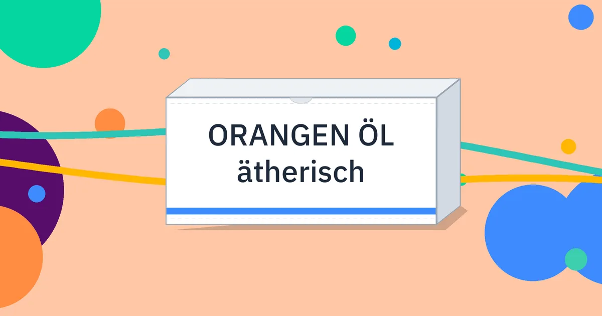 Symbolbild: Packung mit der Aufschrift ORANGEN ÖL ätherisch (PZN 01538948) – Verfügbarkeit und Bezug in Apotheken in Frankfurt am Main