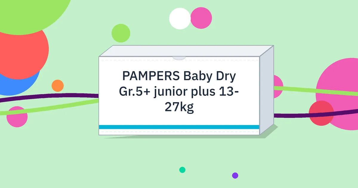 Symbolbild: Packung mit der Aufschrift PAMPERS Baby Dry Gr.5+ junior plus 13-27kg (PZN 09519301) – Verfügbarkeit und Bezug in Apotheken in Frankfurt am Main