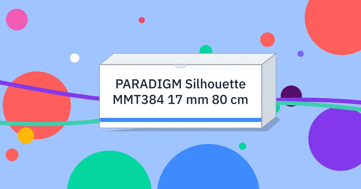 Symbolbild: Packung mit der Aufschrift PARADIGM Silhouette MMT384 17 mm 80 cm (PZN 05458620) – Verfügbarkeit und Bezug in Apotheken in Frankfurt am Main