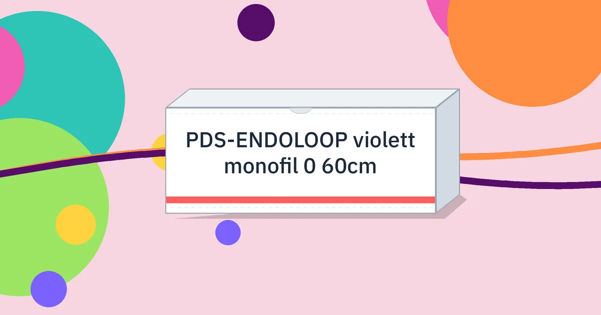 Symbolbild: Packung mit der Aufschrift PDS-ENDOLOOP violett monofil 0 60cm (PZN 16253625) – Verfügbarkeit und Bezug in Apotheken in Frankfurt am Main