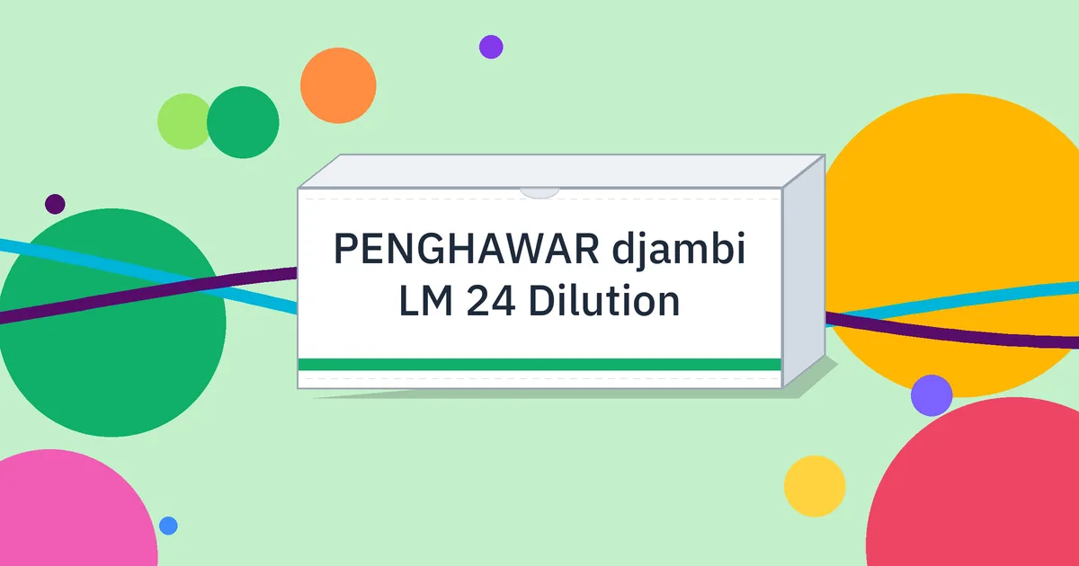 Symbolbild: Packung mit der Aufschrift PENGHAWAR djambi LM 24 Dilution (PZN 13633824) – Verfügbarkeit und Bezug in Apotheken in Frankfurt am Main
